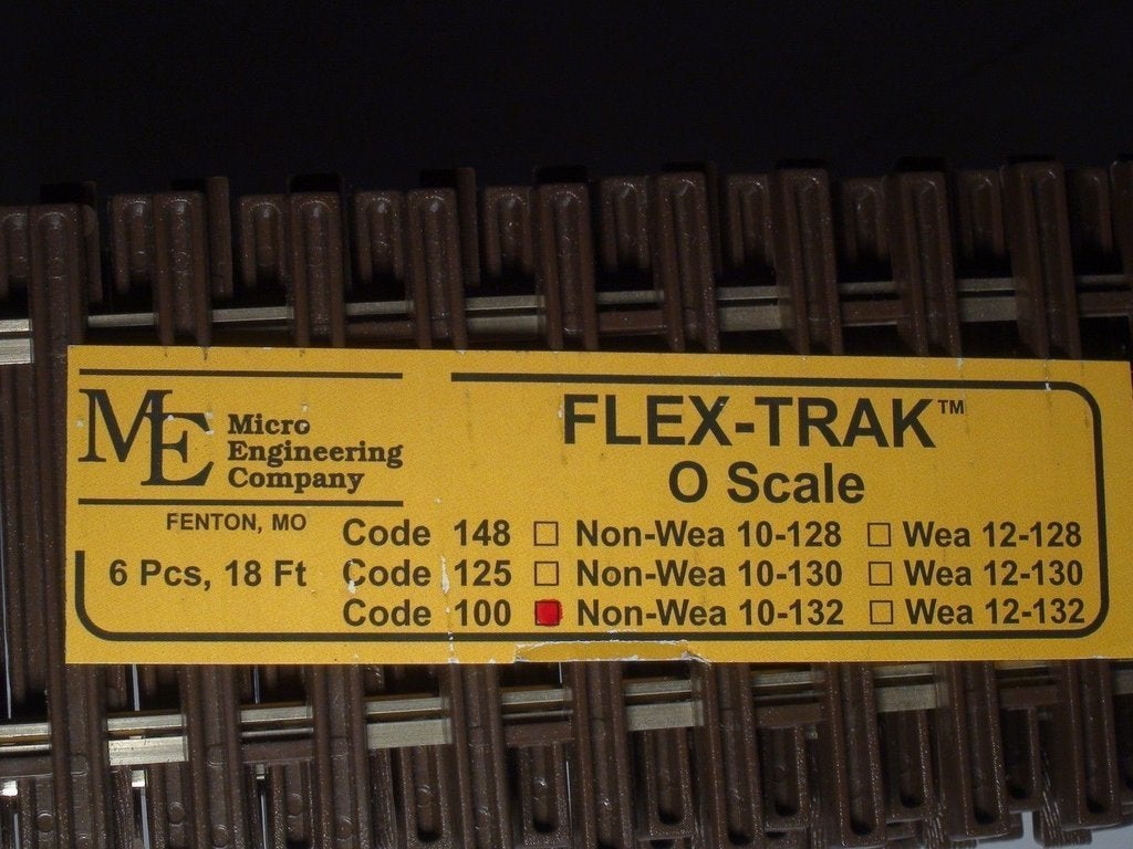 Micro Engineering O Scale Code 100 Flex Track 10-132 Non Weathered ...