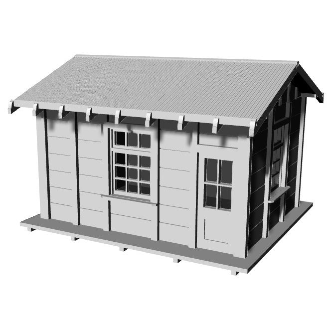 OZ Kits HO NSWGR Concrete Signal Box | ScaleModelCo Hobby Centre