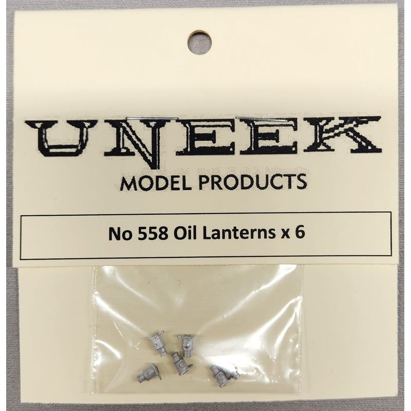 Uneek 558 HO Scale Oil Lanterns x 6 | ScaleModelCo Hobby Centre