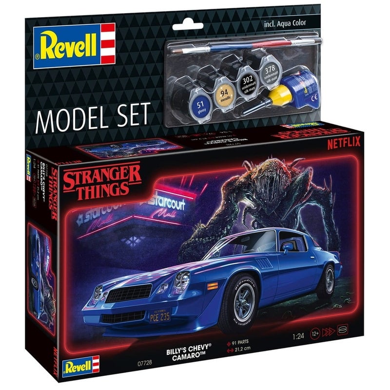 Revell 67728 1:24 Chevy Camaro Stranger Things Model Set | ScaleModelCo ...