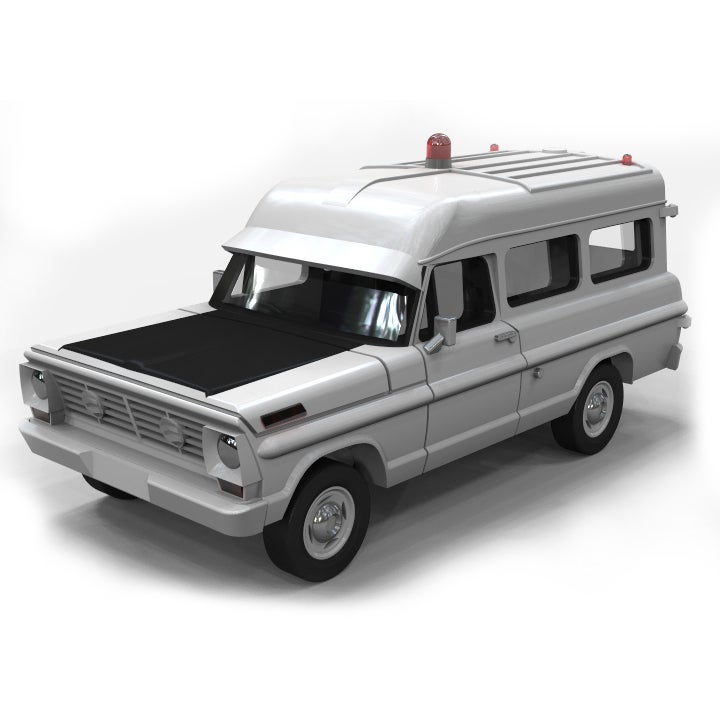 OZ Kits N Scale Ford F-100 Ambulance | ScaleModelCo Hobby Centre