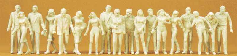 Preiser 1:43 Passers-by Unpainted 18 Figures 65601 | ScaleModelCo Hobby ...