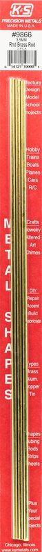 K&S Metals Round Brass Rod 3.5mm 9866 | ScaleModelCo Hobby Centre