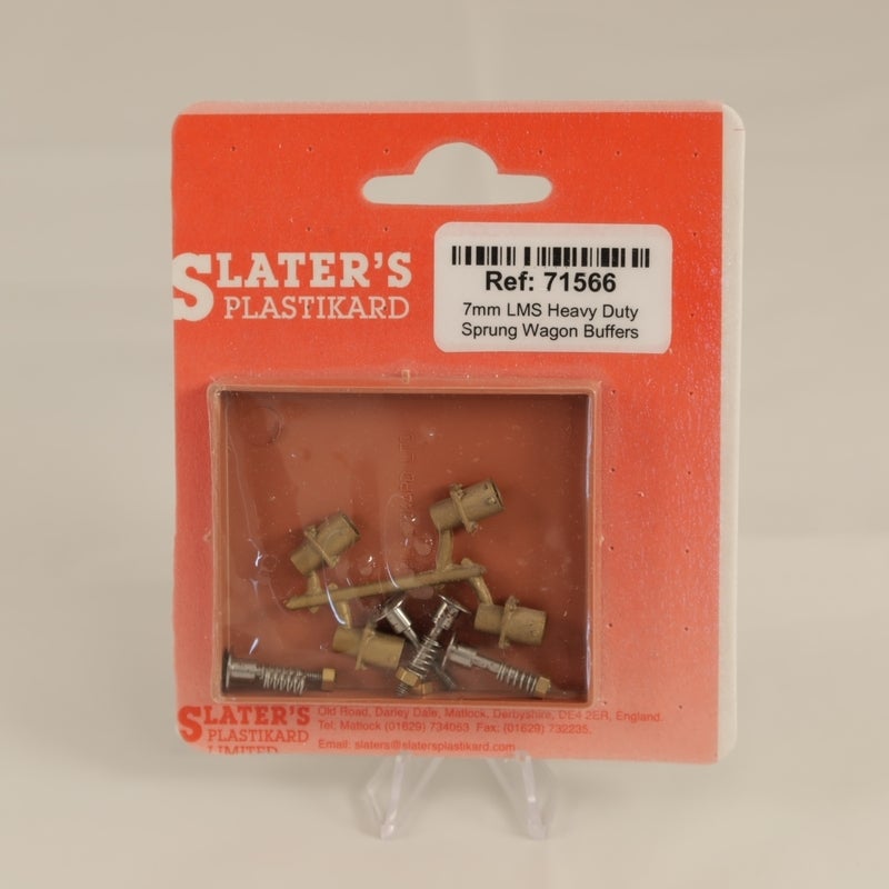 Slaters O Scale 71566 7mm LMS Heavy Duty Sprung Wagon buffers - 1 Pair ...