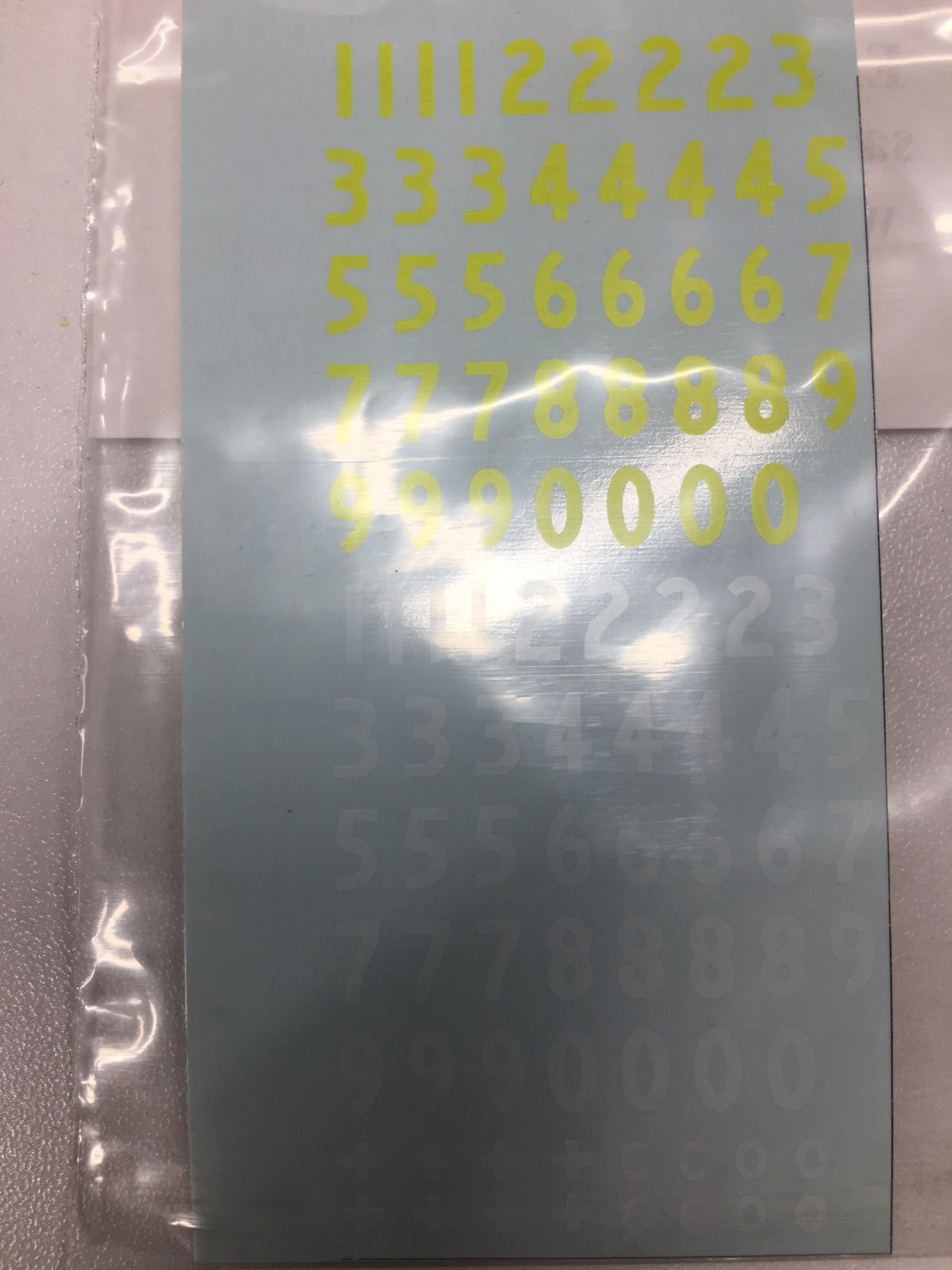 O-Aust Kits O Scale NSWGR Loco Numbers Yellow & White Decals ...