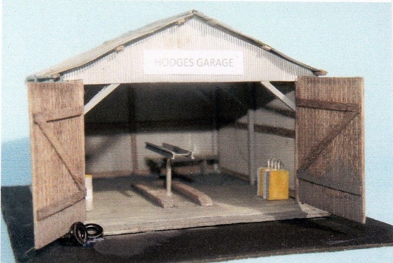 OZ Kits 59 HO Hodge's Garage with hoist and interior detail ...
