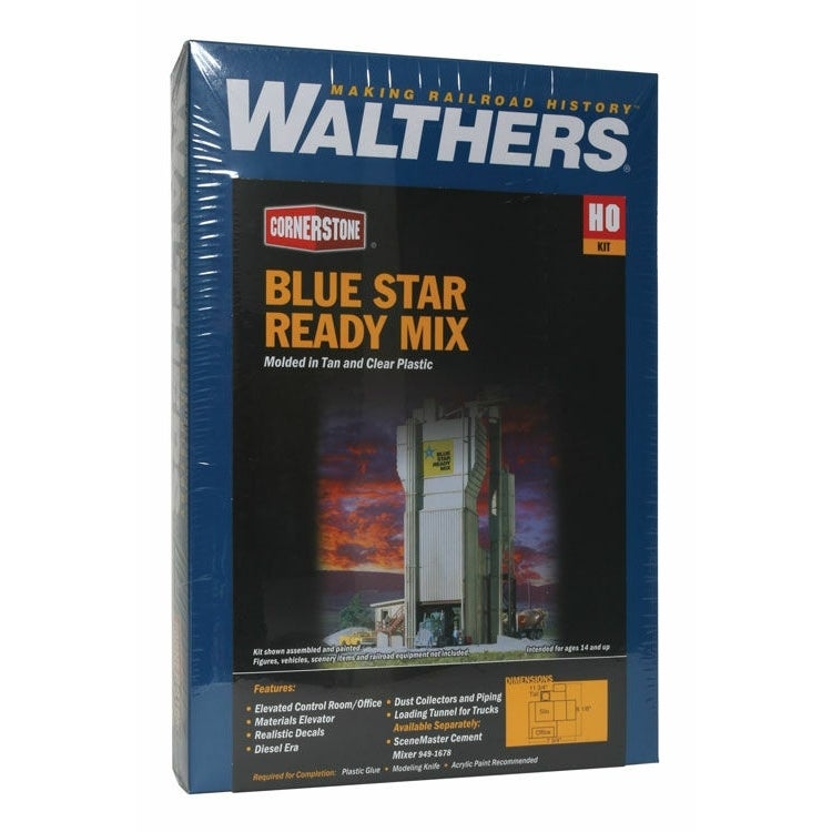 Walthers HO Cornerstone Blue Star Ready Mix 933-3086 | ScaleModelCo ...