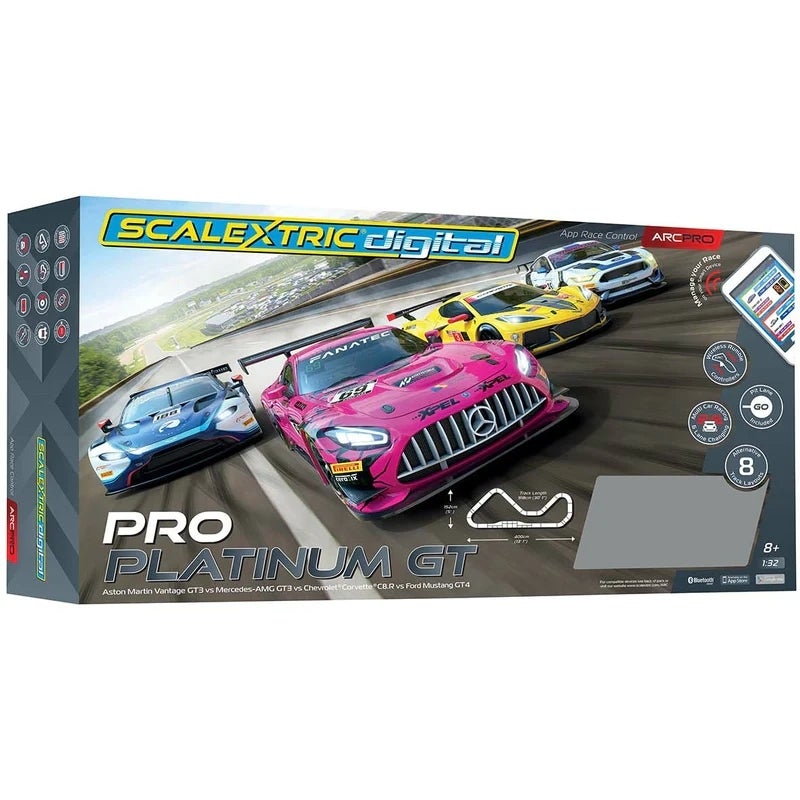 SCALEXTRIC C1436 ARC PRO - Pro Platinum GT Set | ScaleModelCo Hobby Centre