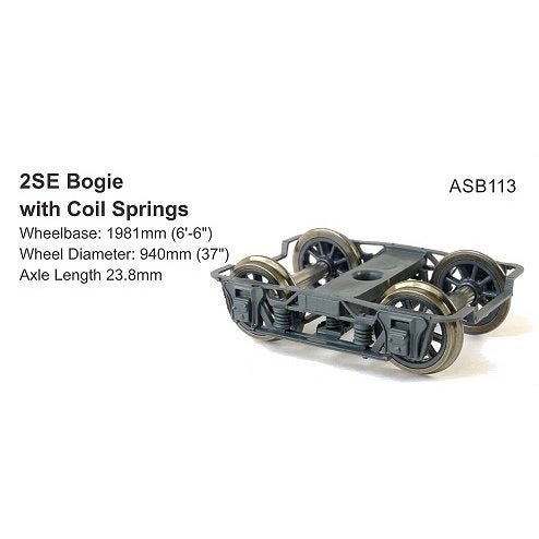 SDS Models 2SE Bogie (pair) w/ Coil Spring | ScaleModelCo Hobby Centre