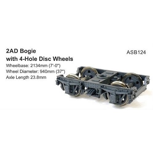 SDS Models 2AD Bogie (pair) w/ Disc Wheels | ScaleModelCo Hobby Centre