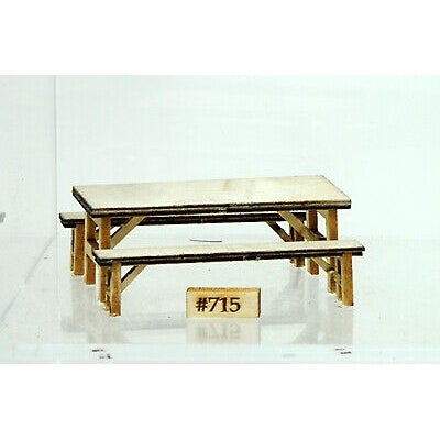 Banta Modelworks 715 O Scale Mess Hall Table & Bench Set | ScaleModelCo ...