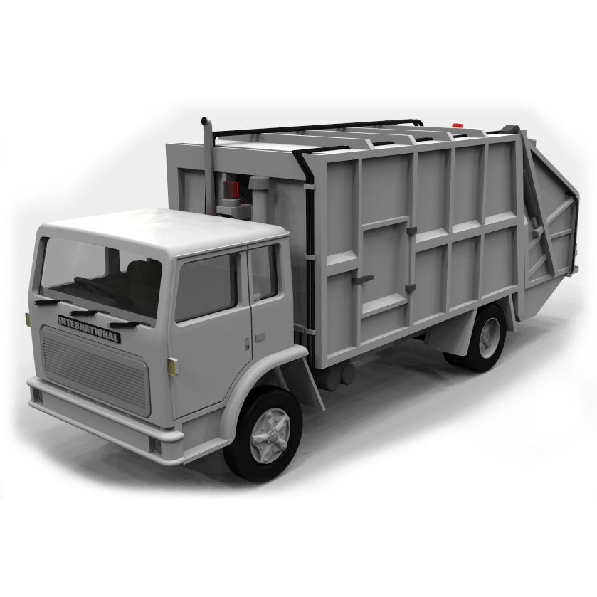OZ Kits HO Scale International Acco Garbage Truck | ScaleModelCo Hobby ...