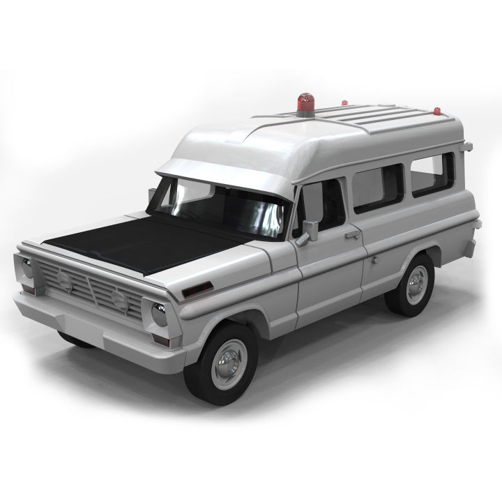 OZ Kits HO Scale Ford F-100 Ambulance | ScaleModelCo Hobby Centre